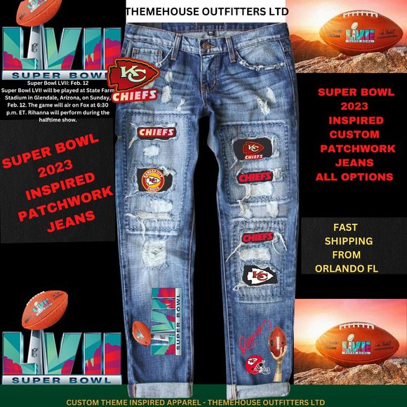 THEMEHOUSE OUTFITTERS | Jeans | Super Bowl Kansas City Chiefs Nfl Football Playoffs Stretch ...